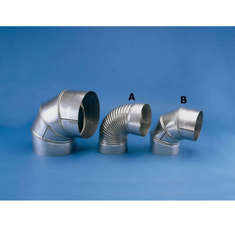 Heatfab 316-Alloy Stainless Steel 90-Degree Adjustable Sectioned Elbow ...